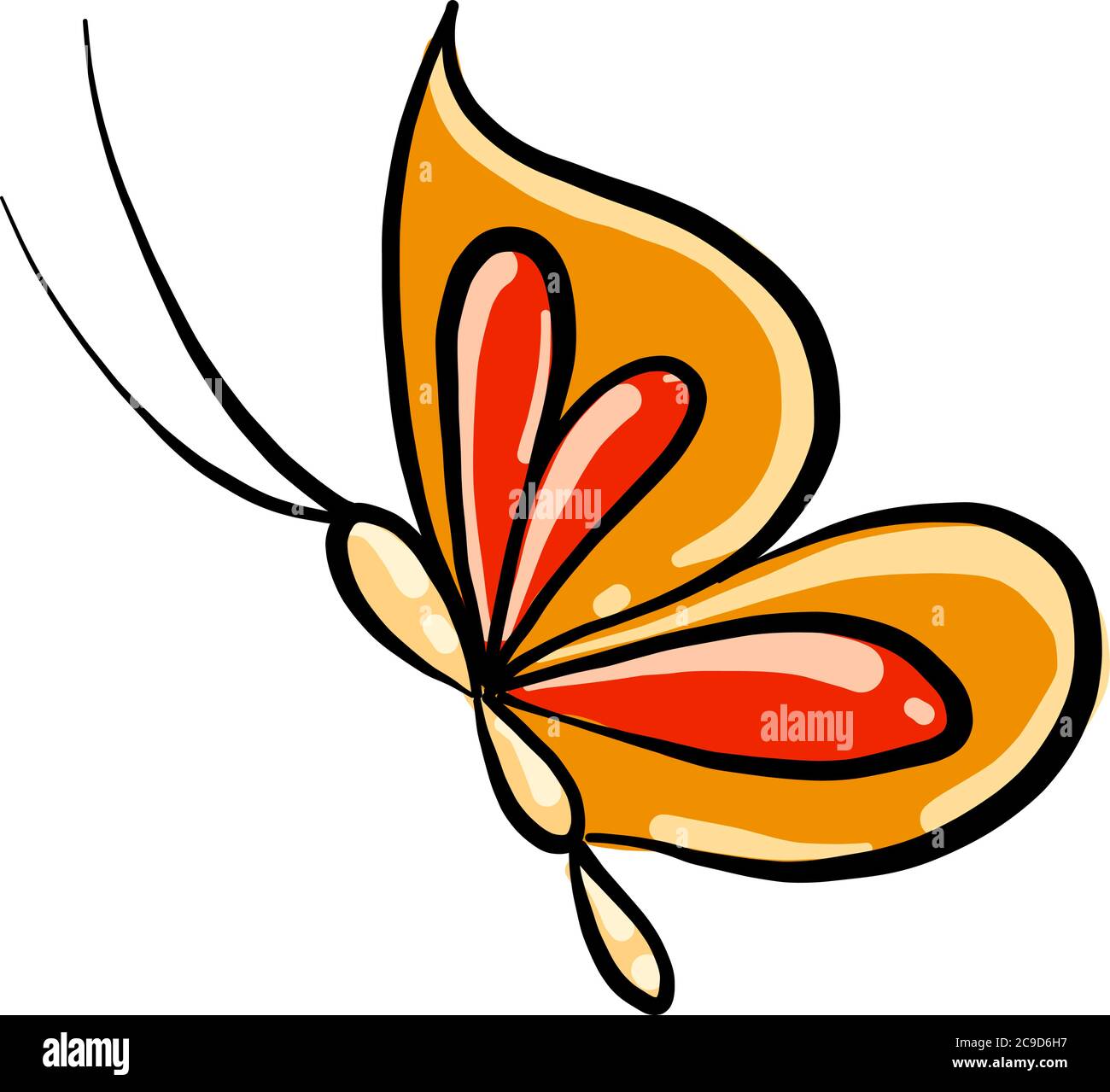 Butterfly wing illustration hi-res stock photography and images - Alamy