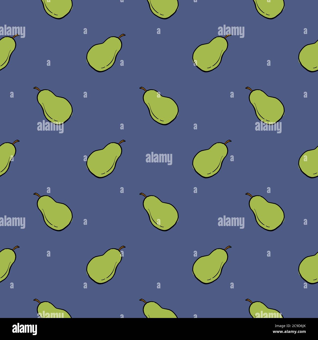 Blue pear Stock Vector Images - Alamy