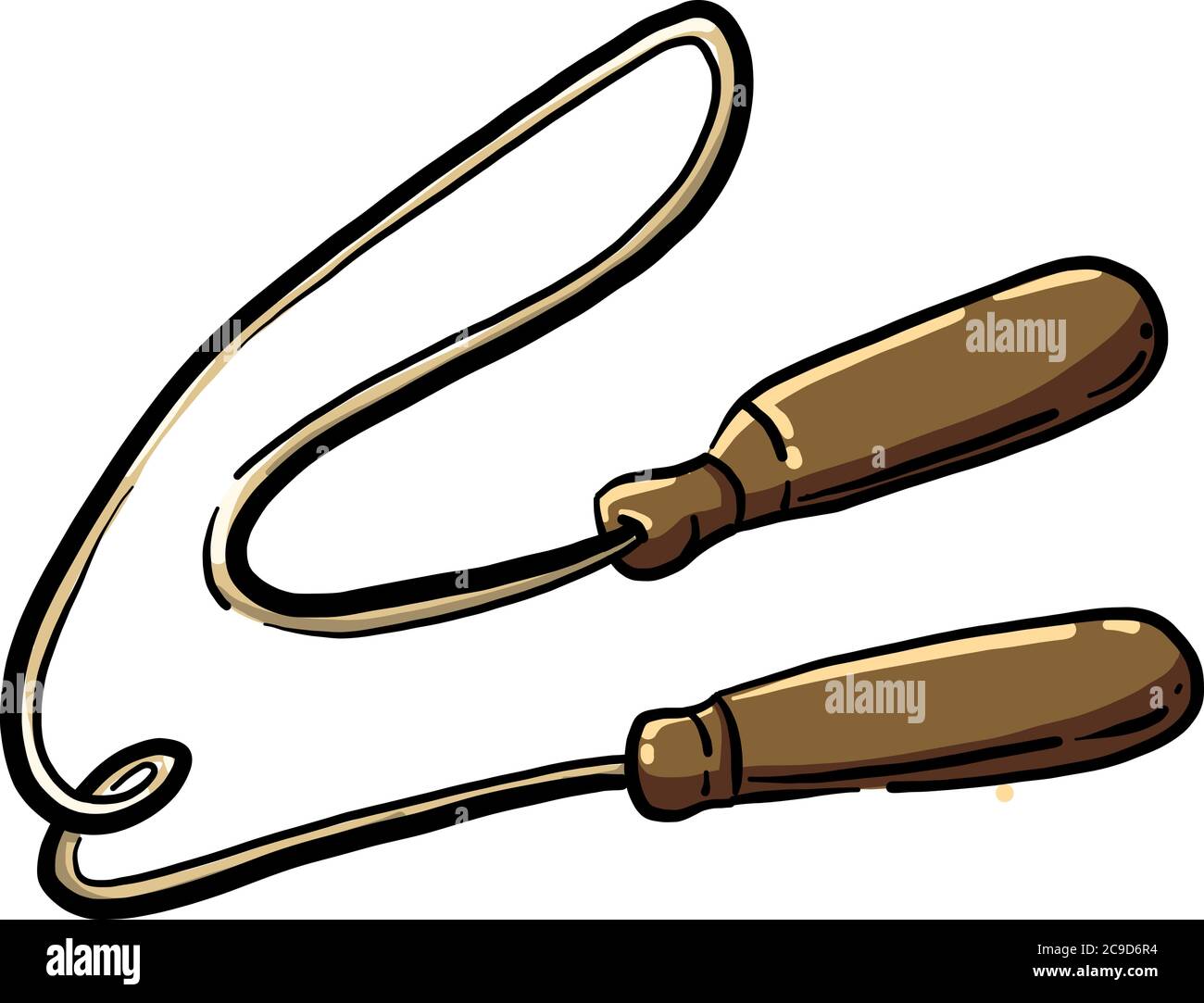 Jump rope, illustration, vector on white background Stock Vector Image ...