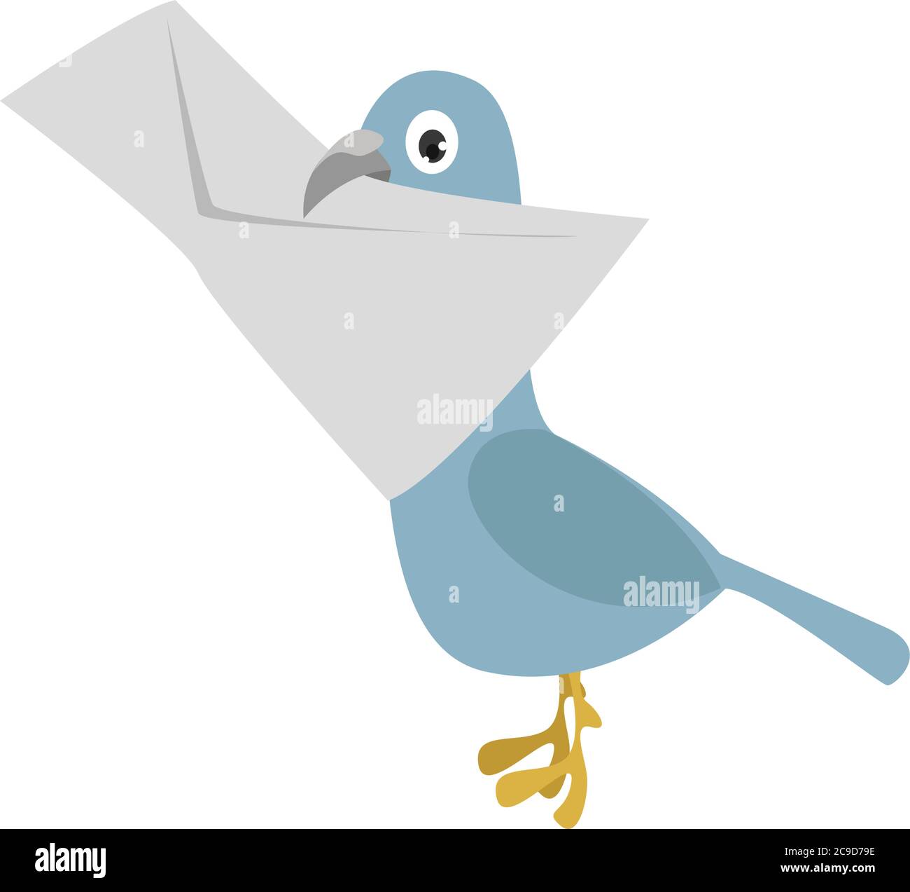 Illustration cartoon mail pigeon Stock Vector Images - Alamy