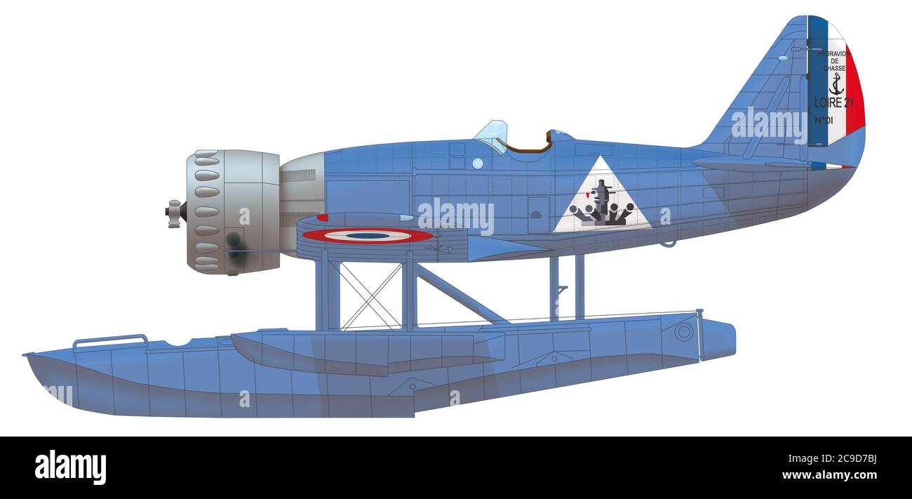 Prototype Loire 210 (n° 01) served on the battle ship Dunkerque, 1938 ...