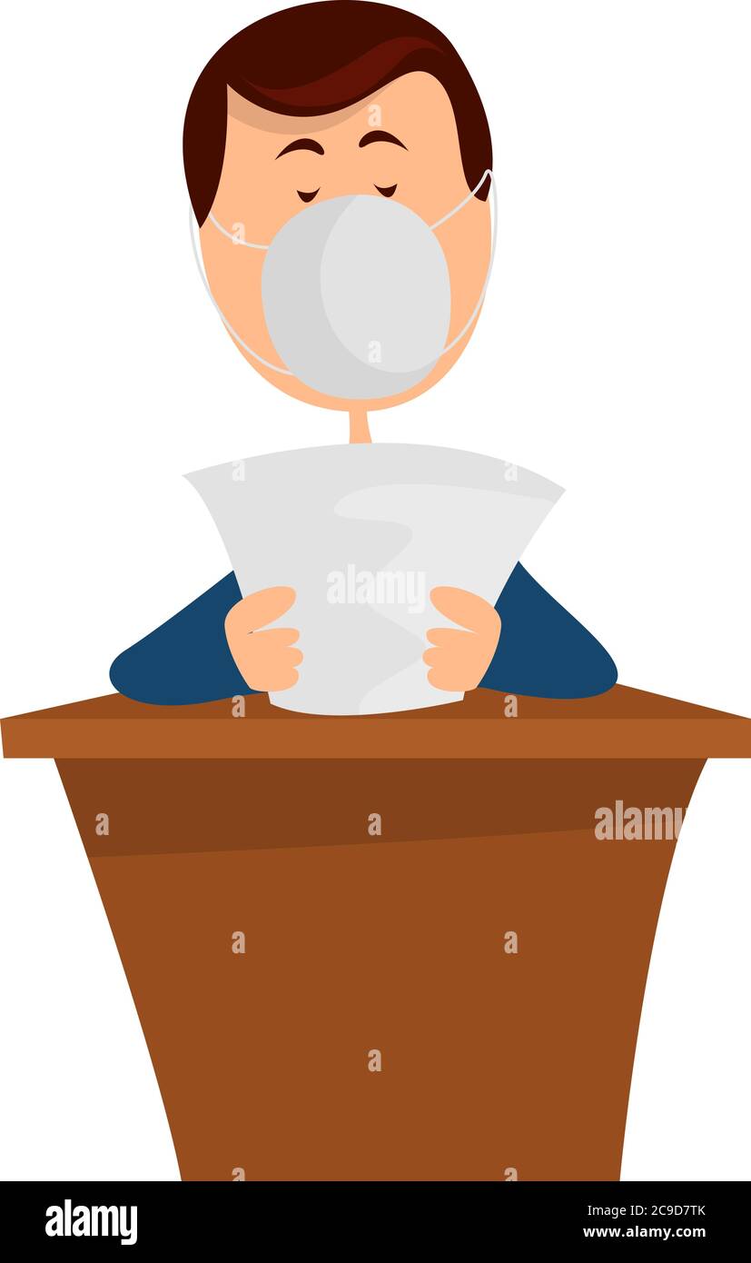 Newspaper reading man table Stock Vector Images - Alamy