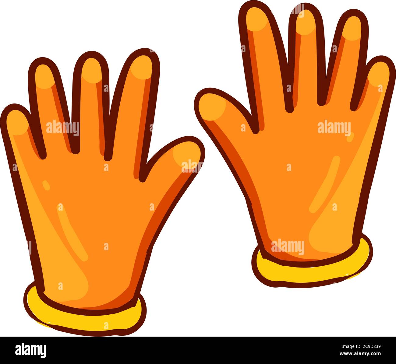 Gloves construction work on Stock Vector Images - Alamy