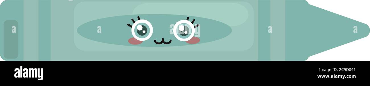 Pencil crayon, illustration, vector on white background Stock Vector ...