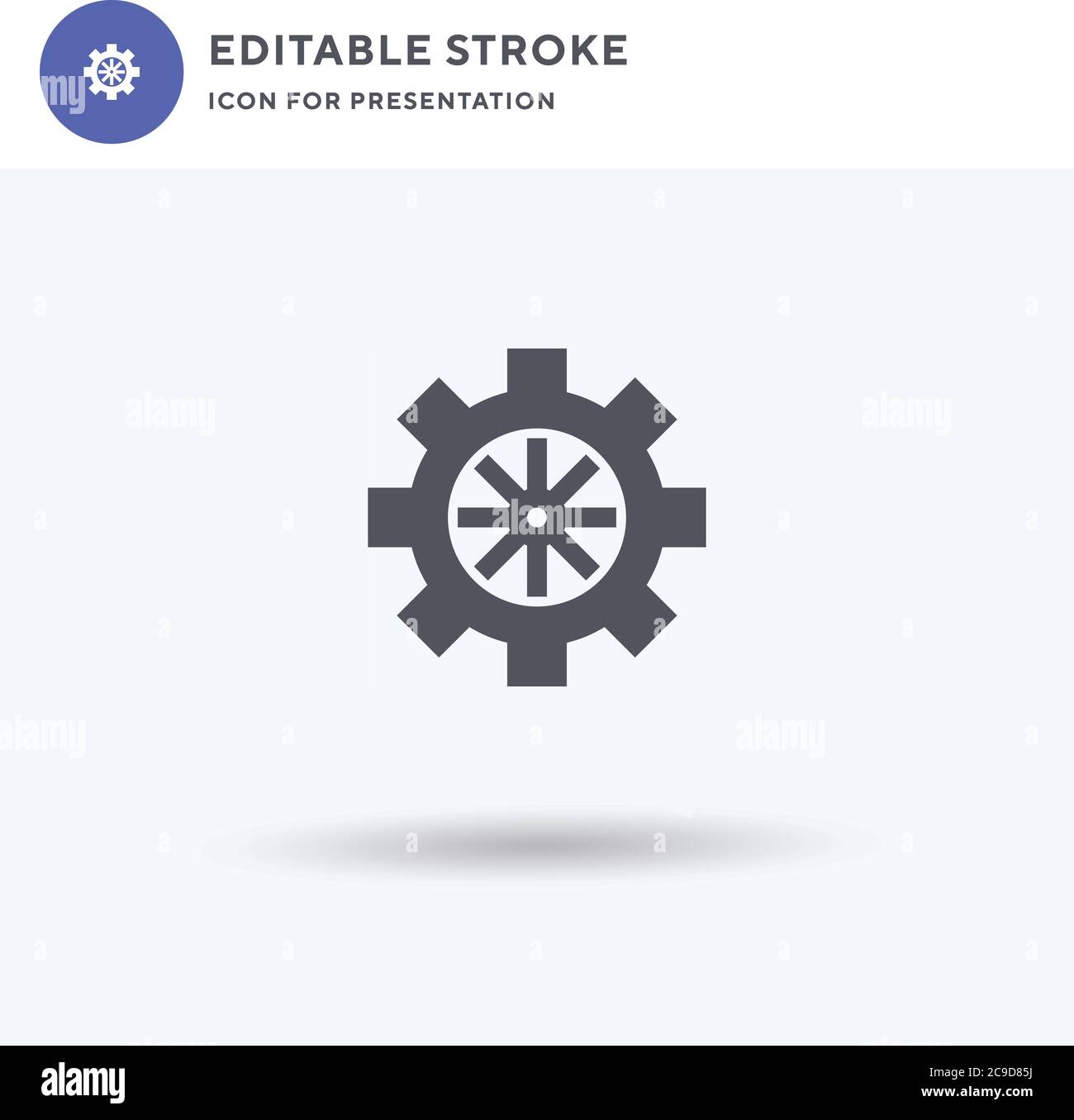 Rudder icon vector, filled flat sign, solid pictogram isolated on white, logo illustration ...