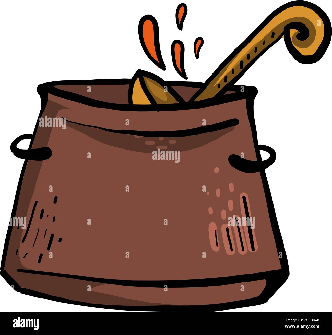Cooking food in pot Stock Vector Images - Alamy