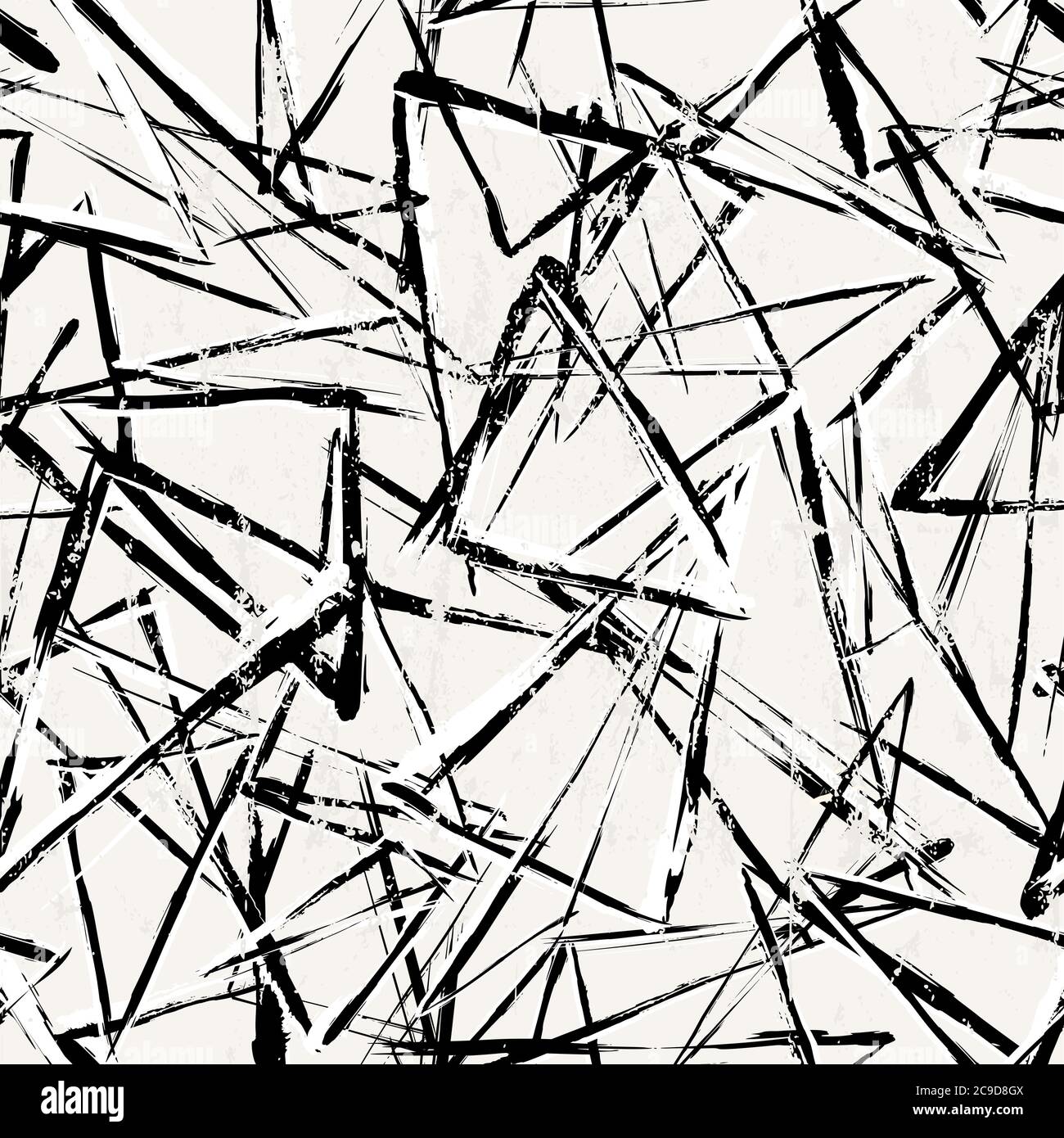 seamless pattern background, with strokes, splashes, triangles, black ...