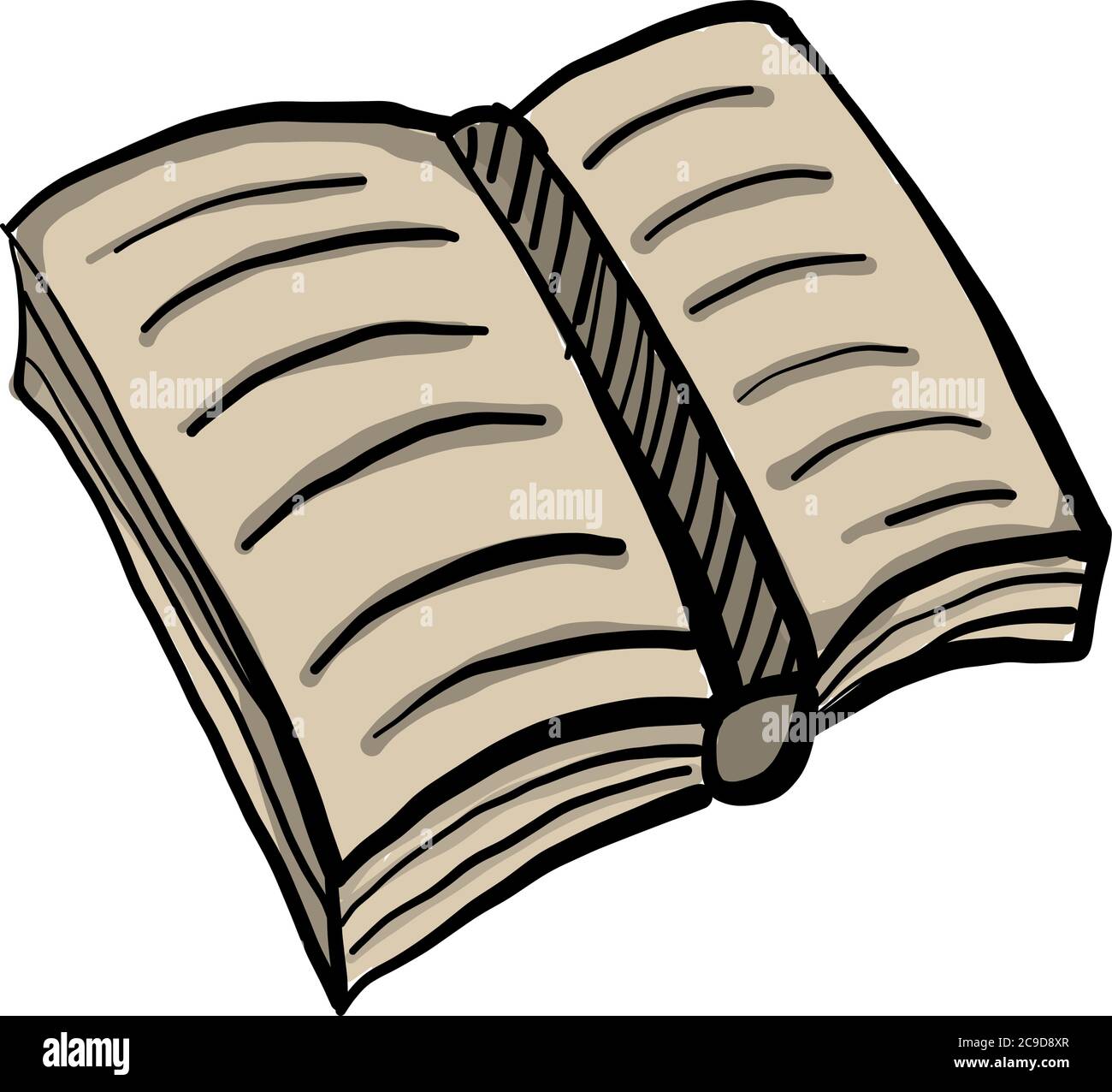 Open book, illustration, vector on white background Stock Vector Image ...