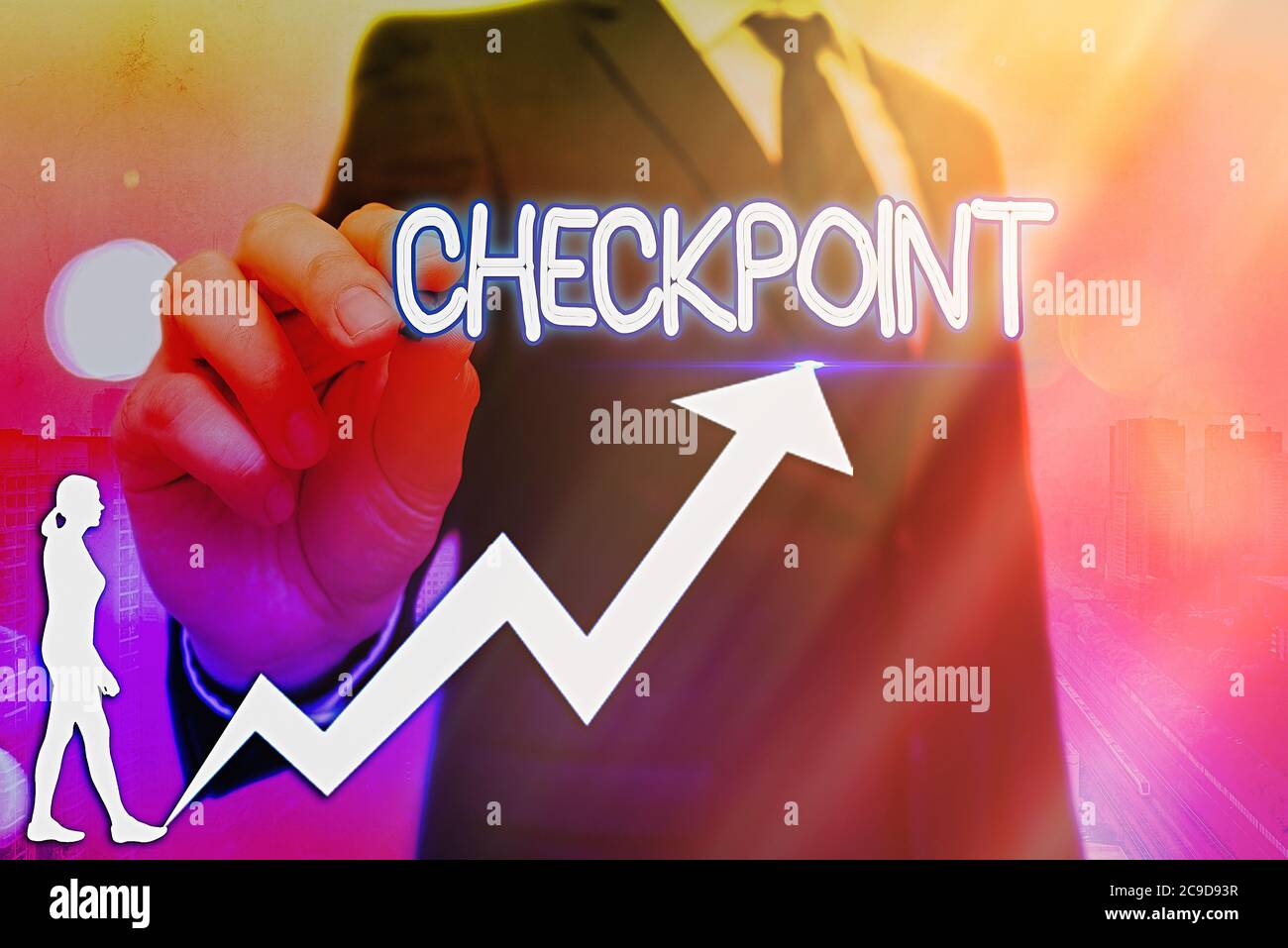 Word writing text Checkpoint. Business photo showcasing manned entrance ...