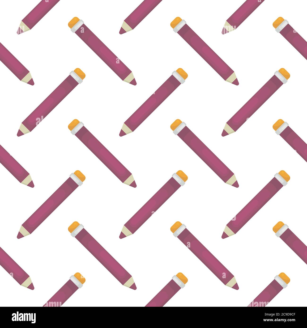 Seamless school set pattern hi-res stock photography and images - Alamy