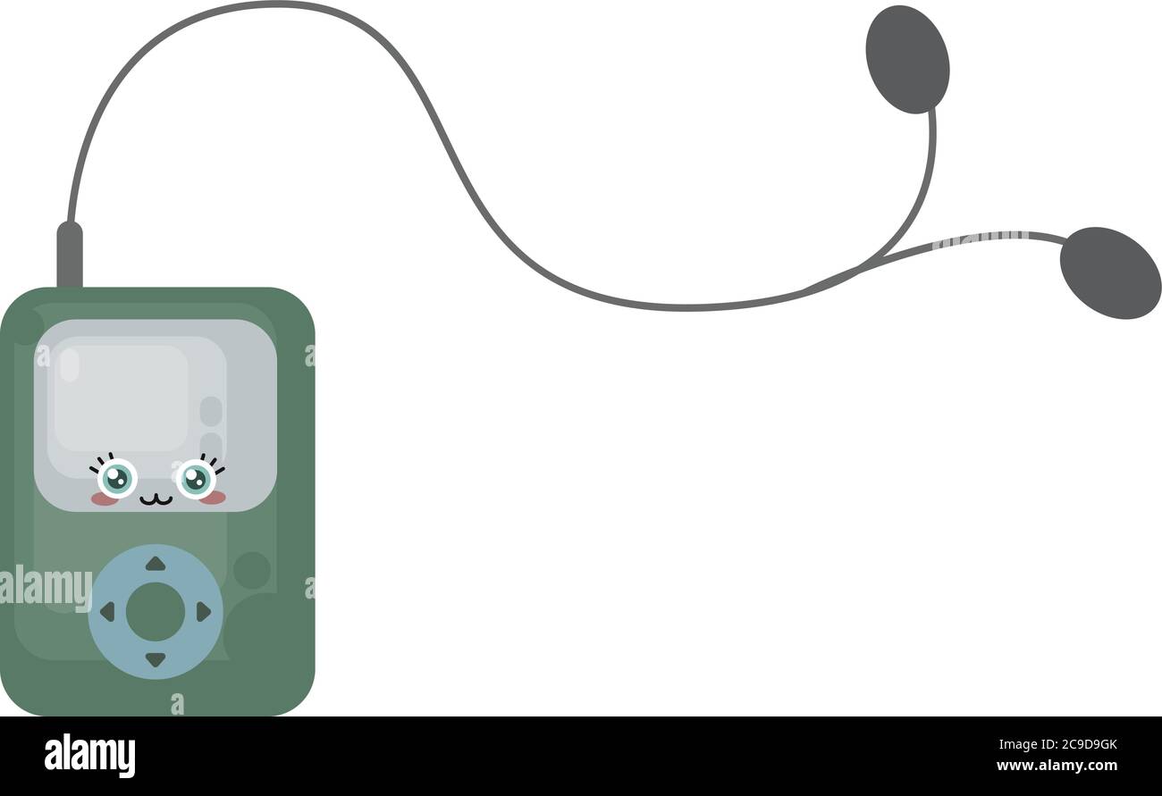 Mp3 player, illustration, vector on white background Stock Vector Image ...