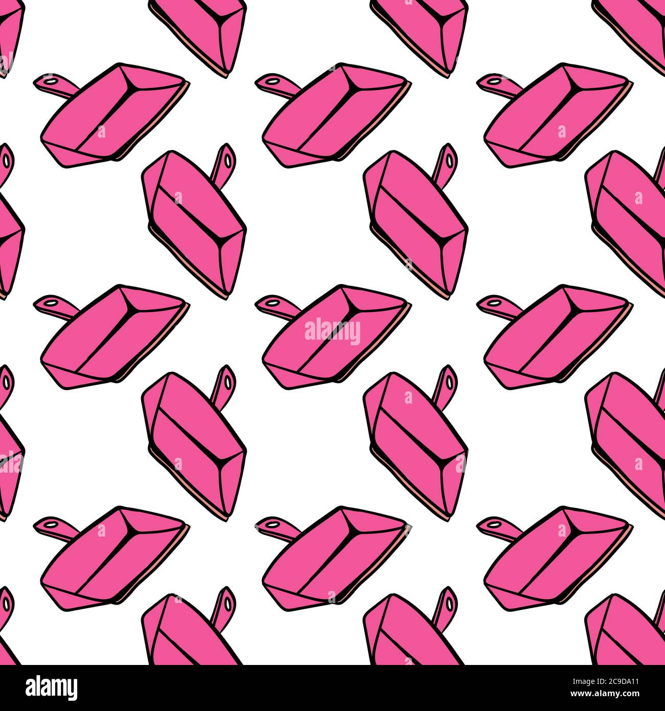 Pink dust pan ,seamless pattern on white background Stock Vector Image ...