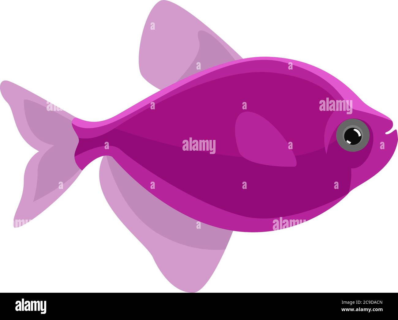Purple fish icon Stock Vector Images - Alamy