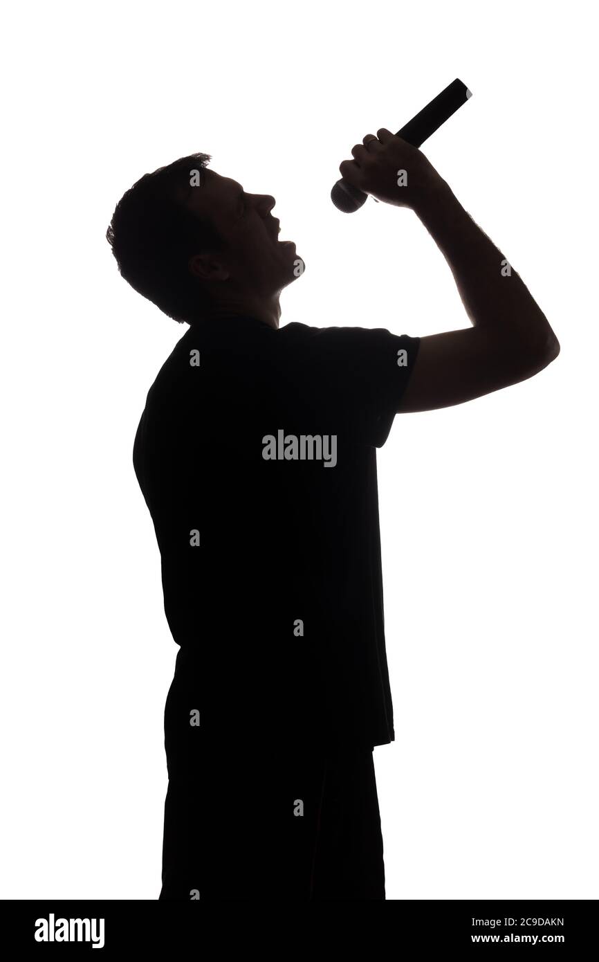 Person Singing Silhouette