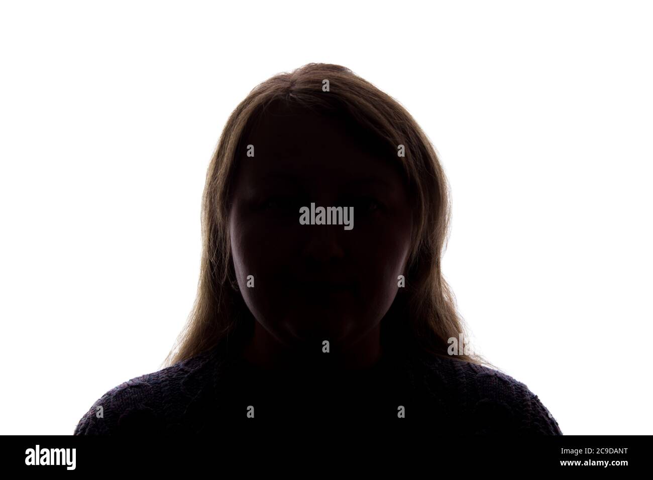 Front Head Outline With Shoulders