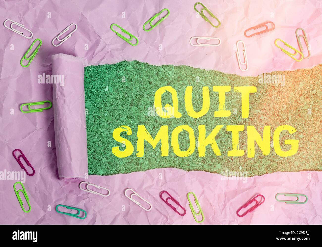 Word writing text Quit Smoking. Business photo showcasing the process ...