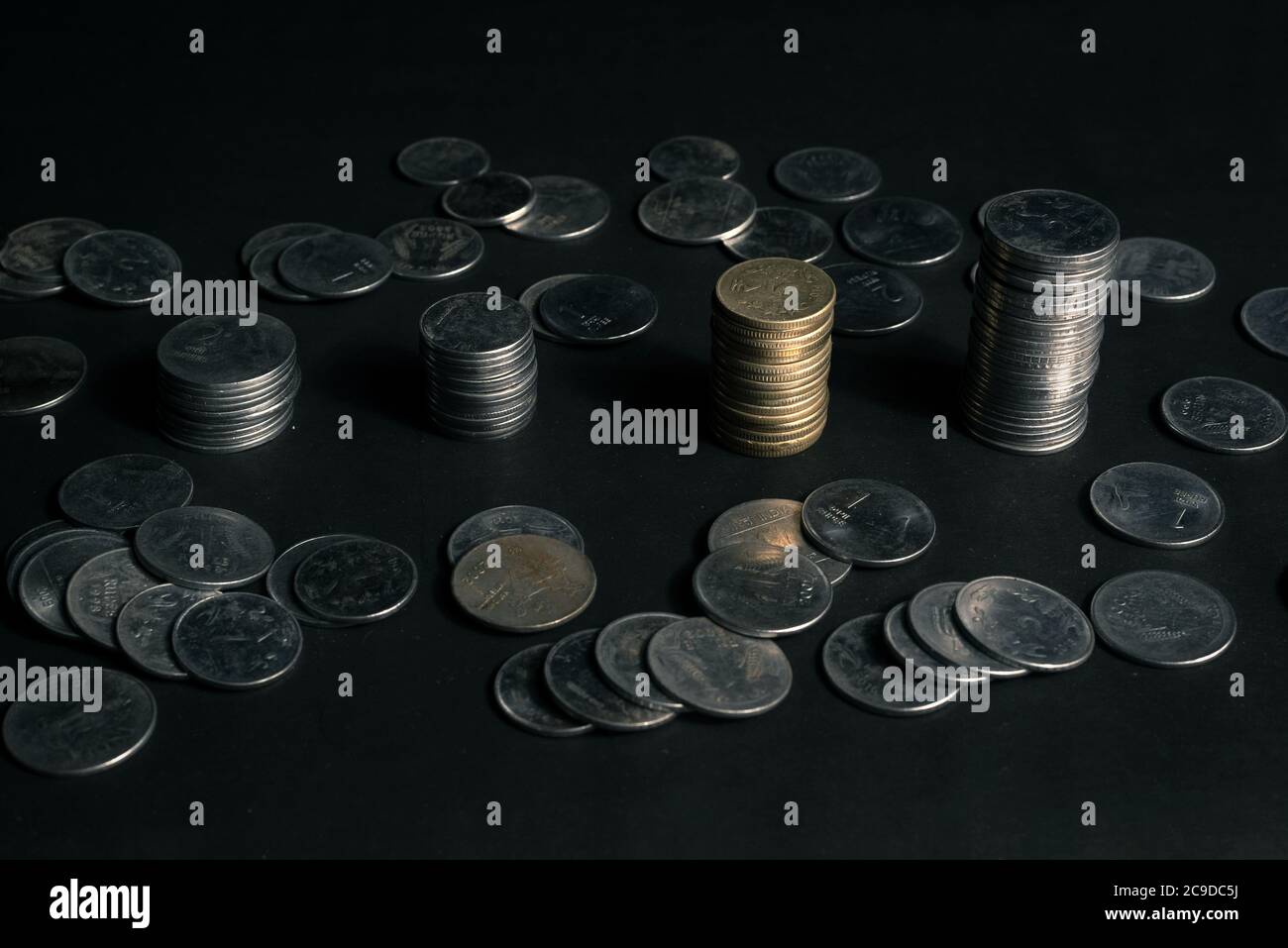 Indian currency notes coin hi-res stock photography and images - Alamy