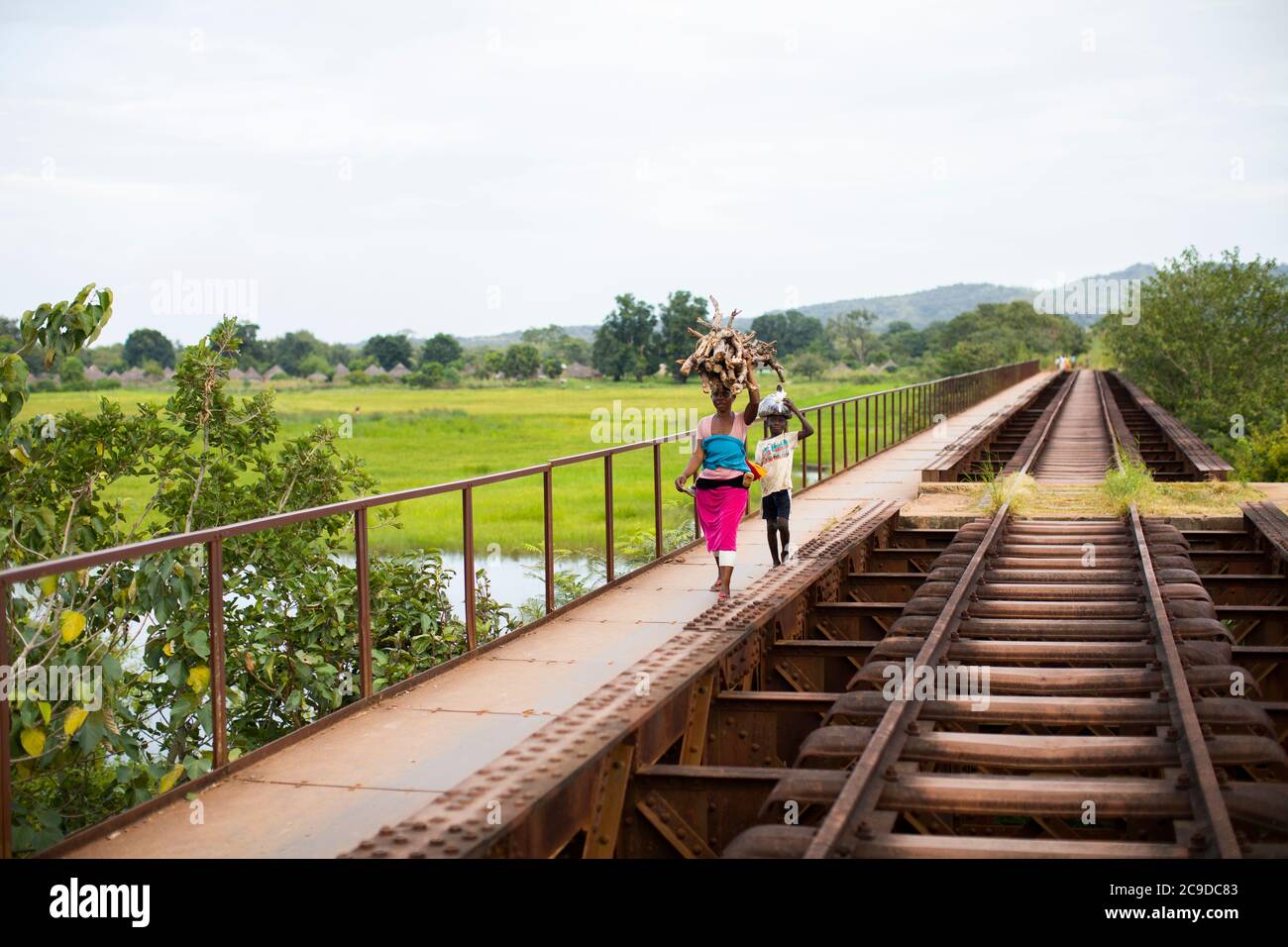 Residents traverse a bridge over the Niger River, Africa’s third ...