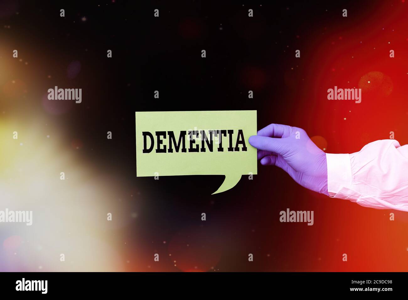 Word writing text Dementia. Business photo showcasing usually, a ...