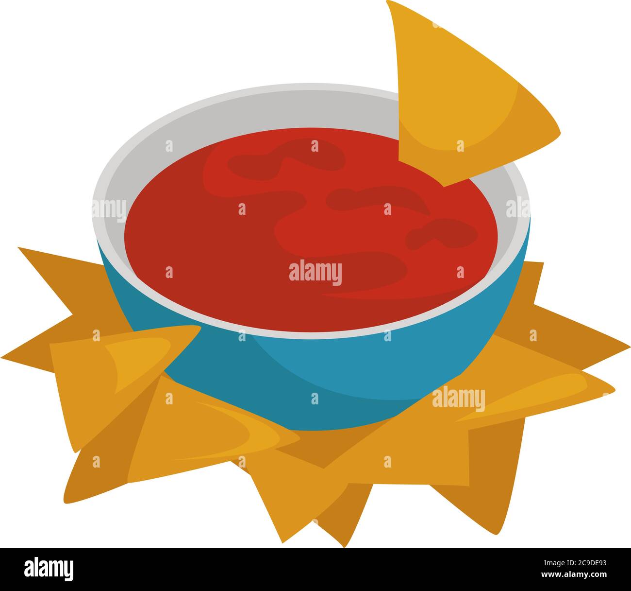 Salsa sauce, illustration, vector on white background Stock Vector ...