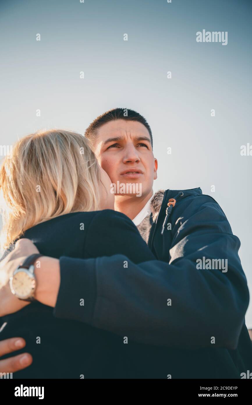 Defending with hands hi-res stock photography and images - Alamy