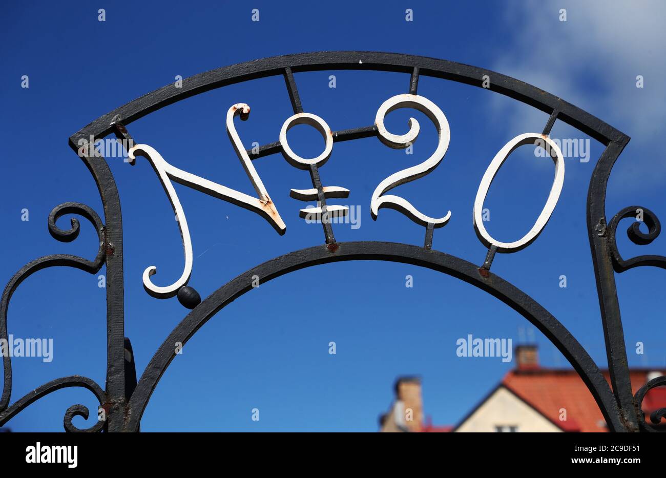 Jönköping, Sweden 20200730 House number / number, no. 20, to an address ...