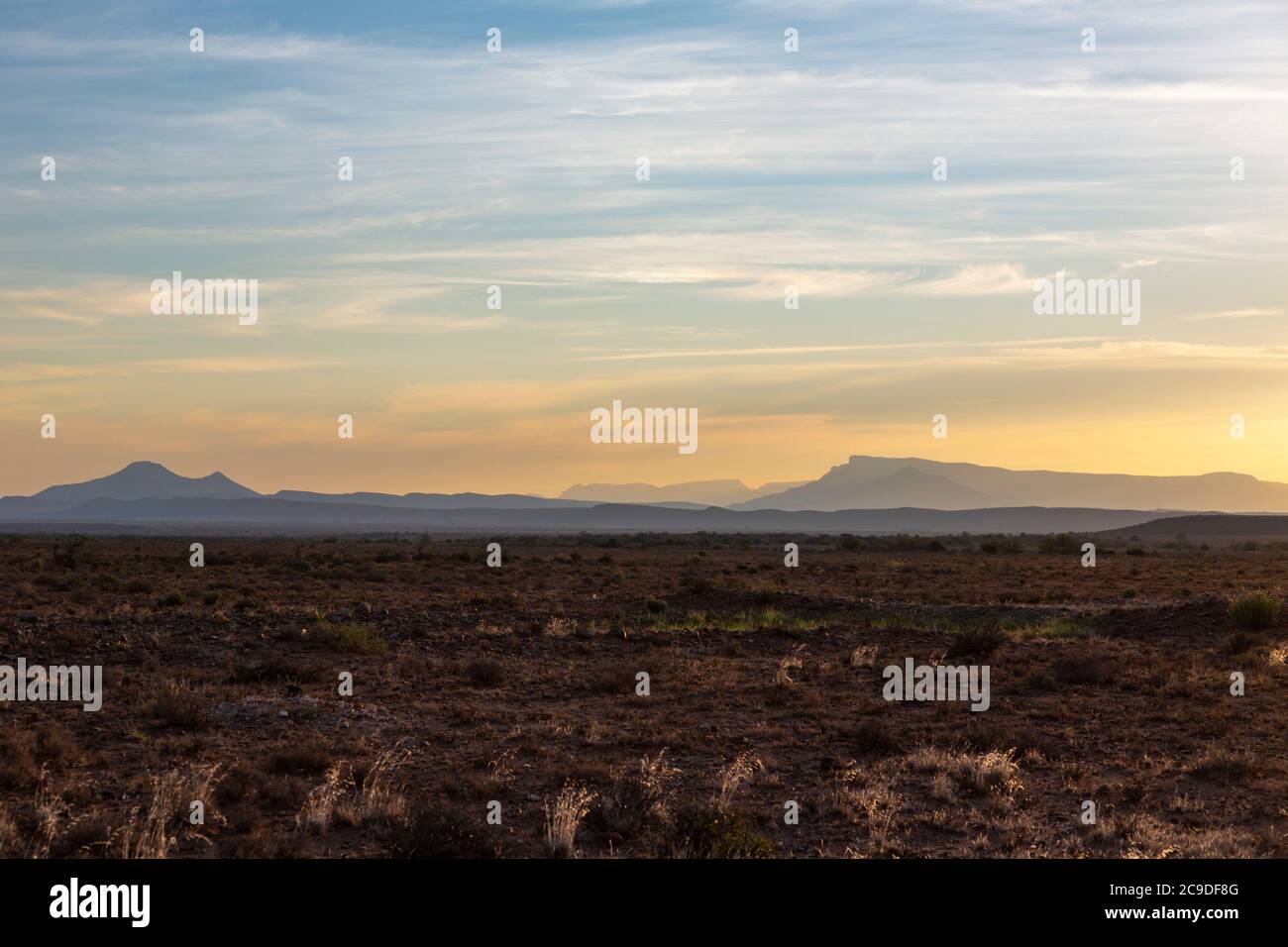 Sneeuberg Mountains in the late afternoon light Stock Photo - Alamy