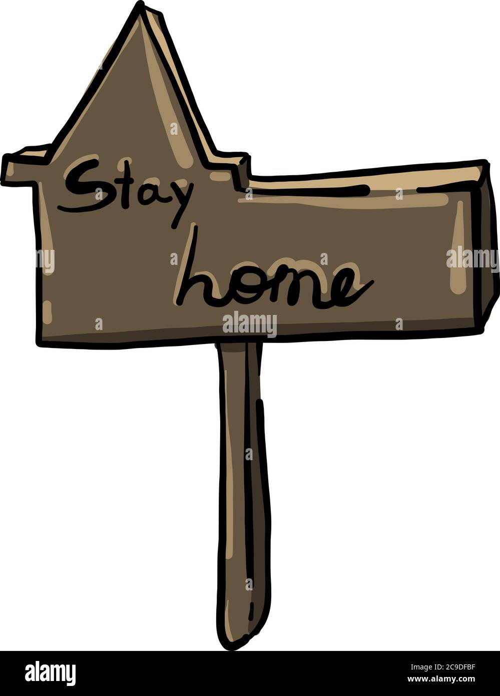 Handwritten coronavirus sign Stock Vector Images - Alamy