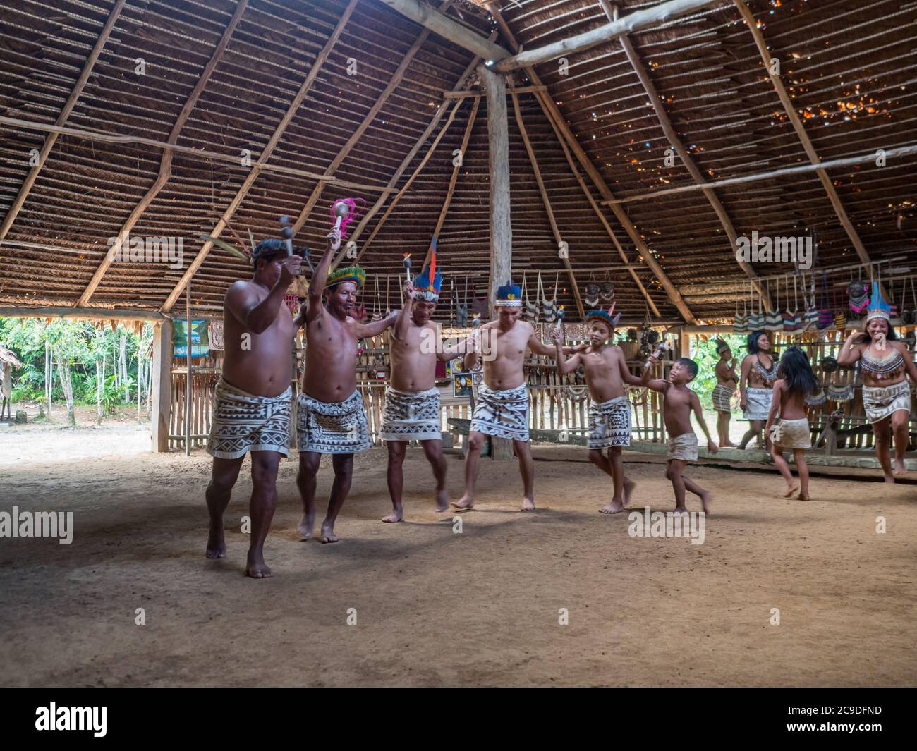Amazon tribe dance hi-res stock photography and images - Alamy
