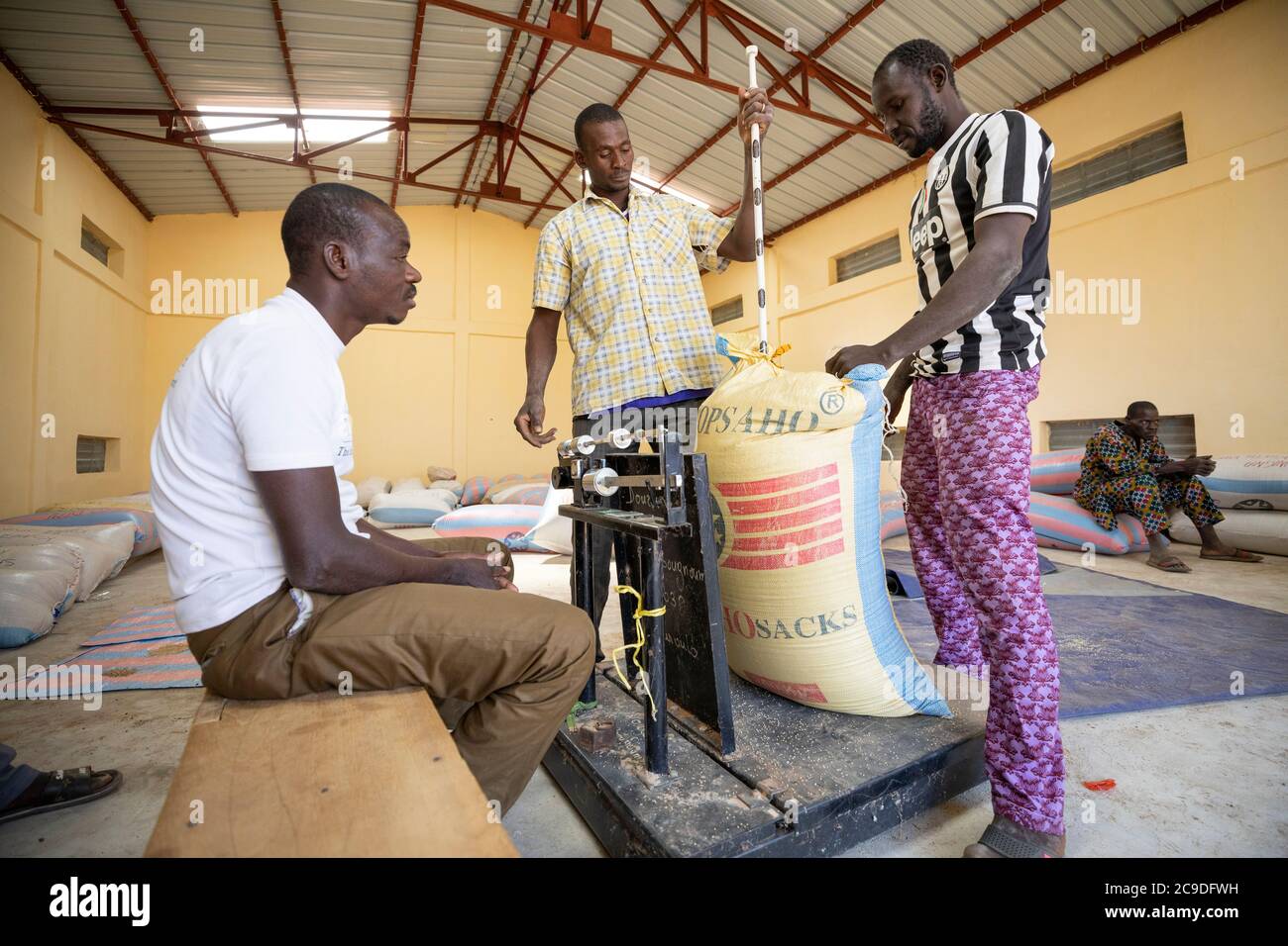 The use of a sampling rod allows warehouse worker to sample the quality ...