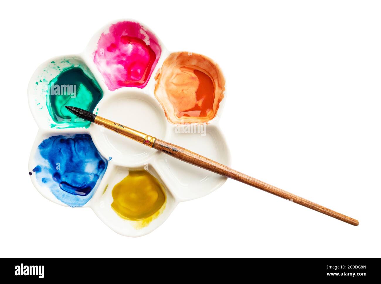 Watercolour Palette Cut Out High Resolution Stock Photography and ...