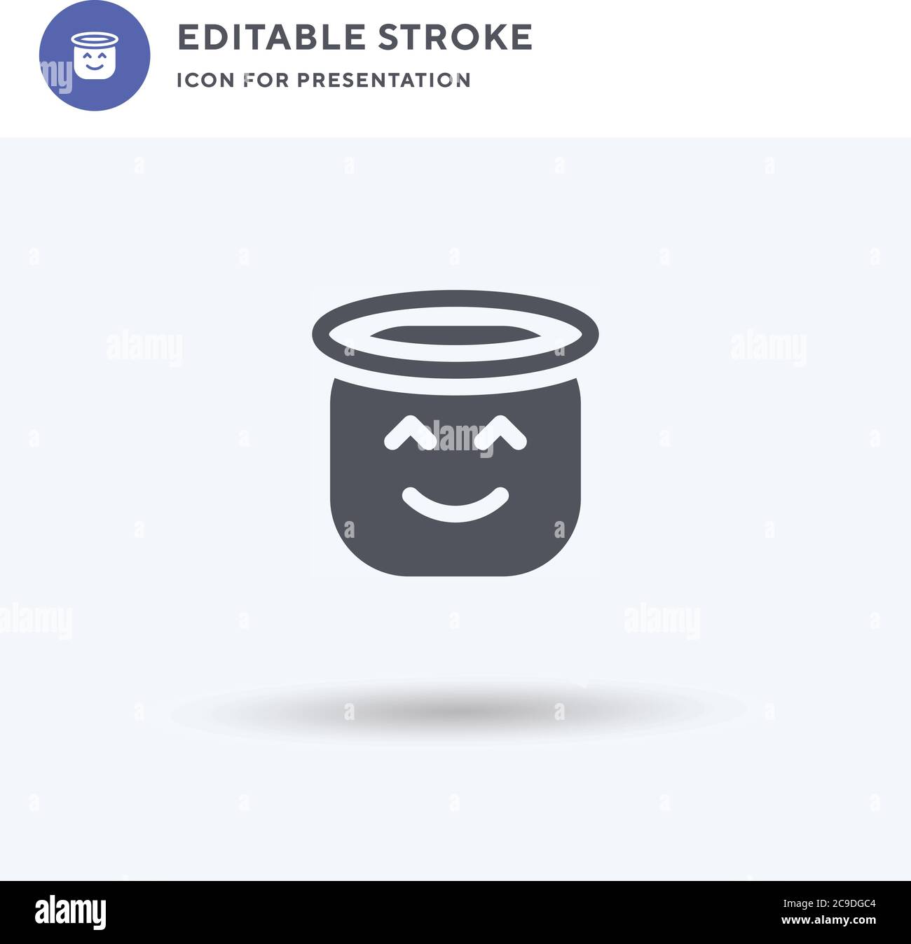 Angel icon vector, filled flat sign, solid pictogram isolated on white ...