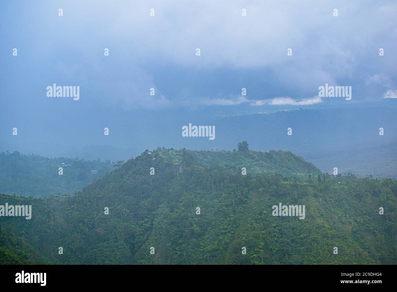 Mount Agung in Bali. Mount Agung on the resort island Bali, Indonesia ...