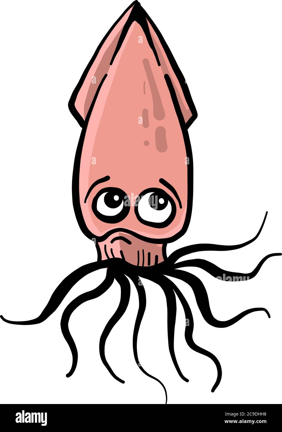 Small squid Stock Vector Images - Alamy