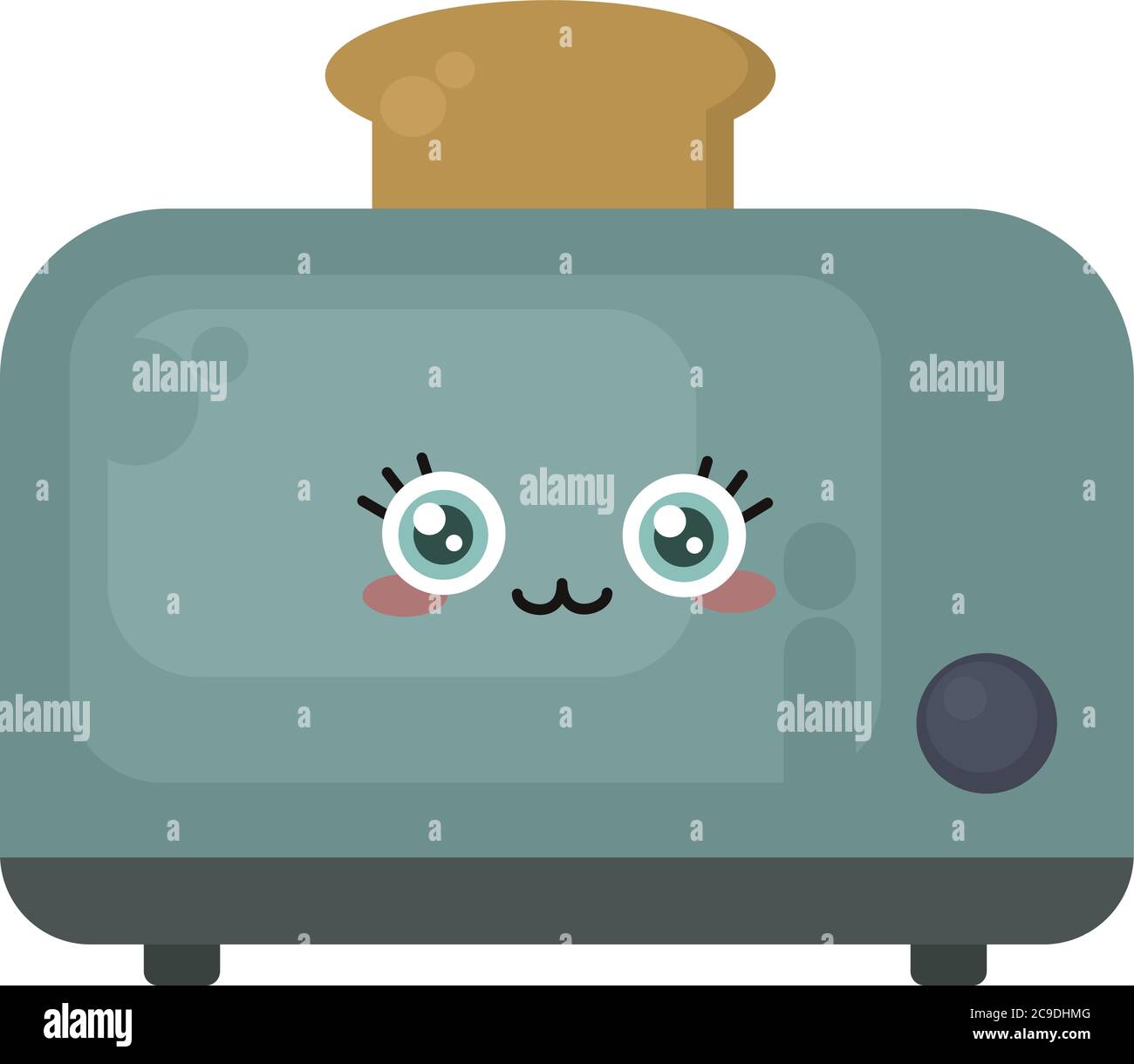 Cute toaster, illustration, vector on white background Stock Vector ...