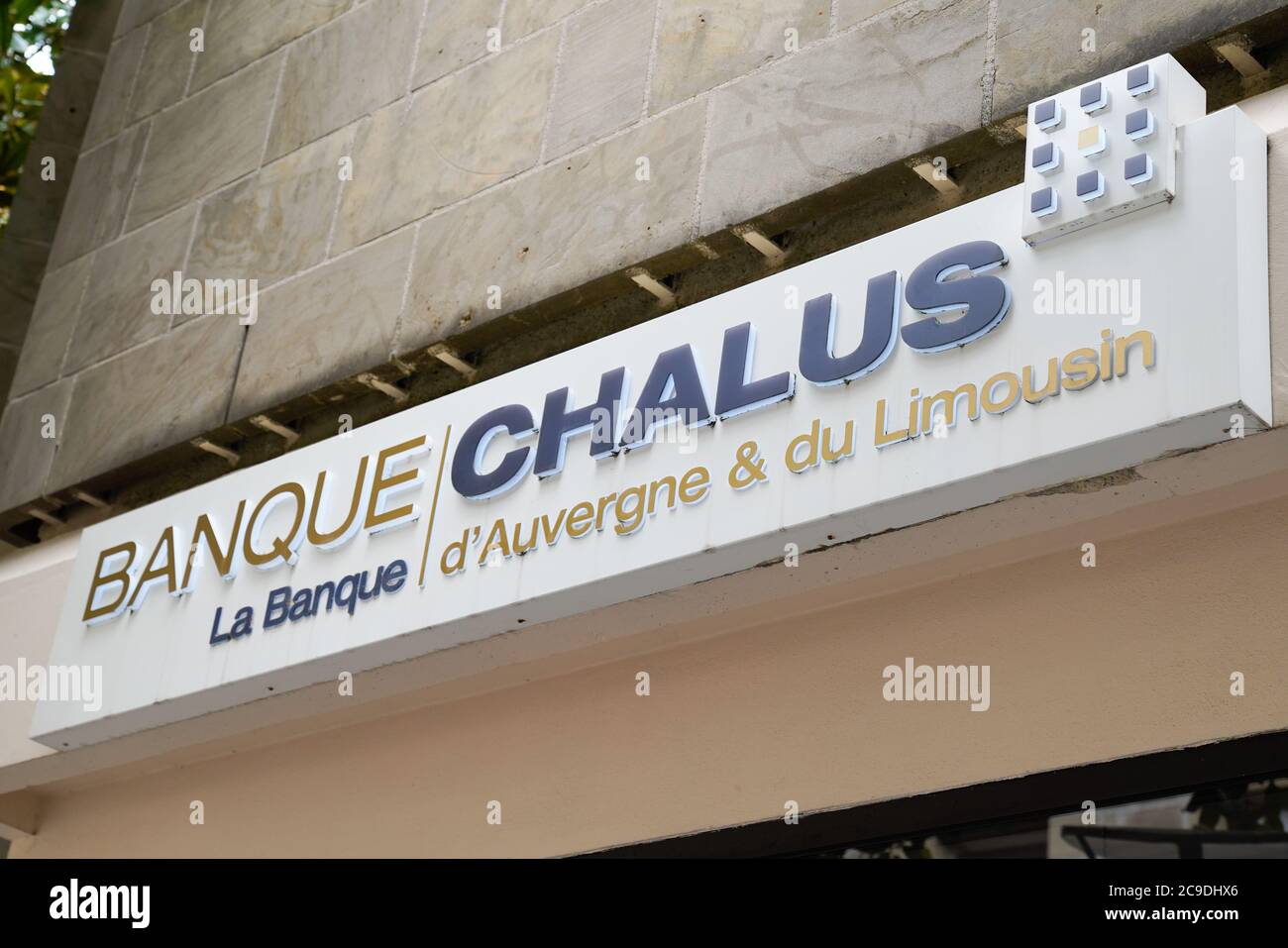 Bordeaux , Aquitaine / France - 07 25 2020 : banque chalus logo text ...