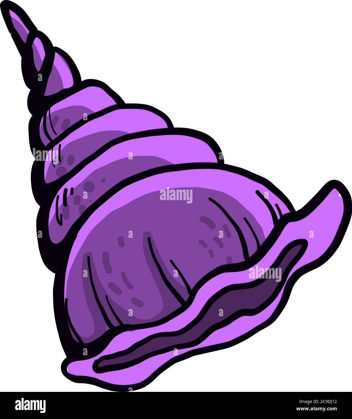 Purple top shell Stock Vector Images - Alamy