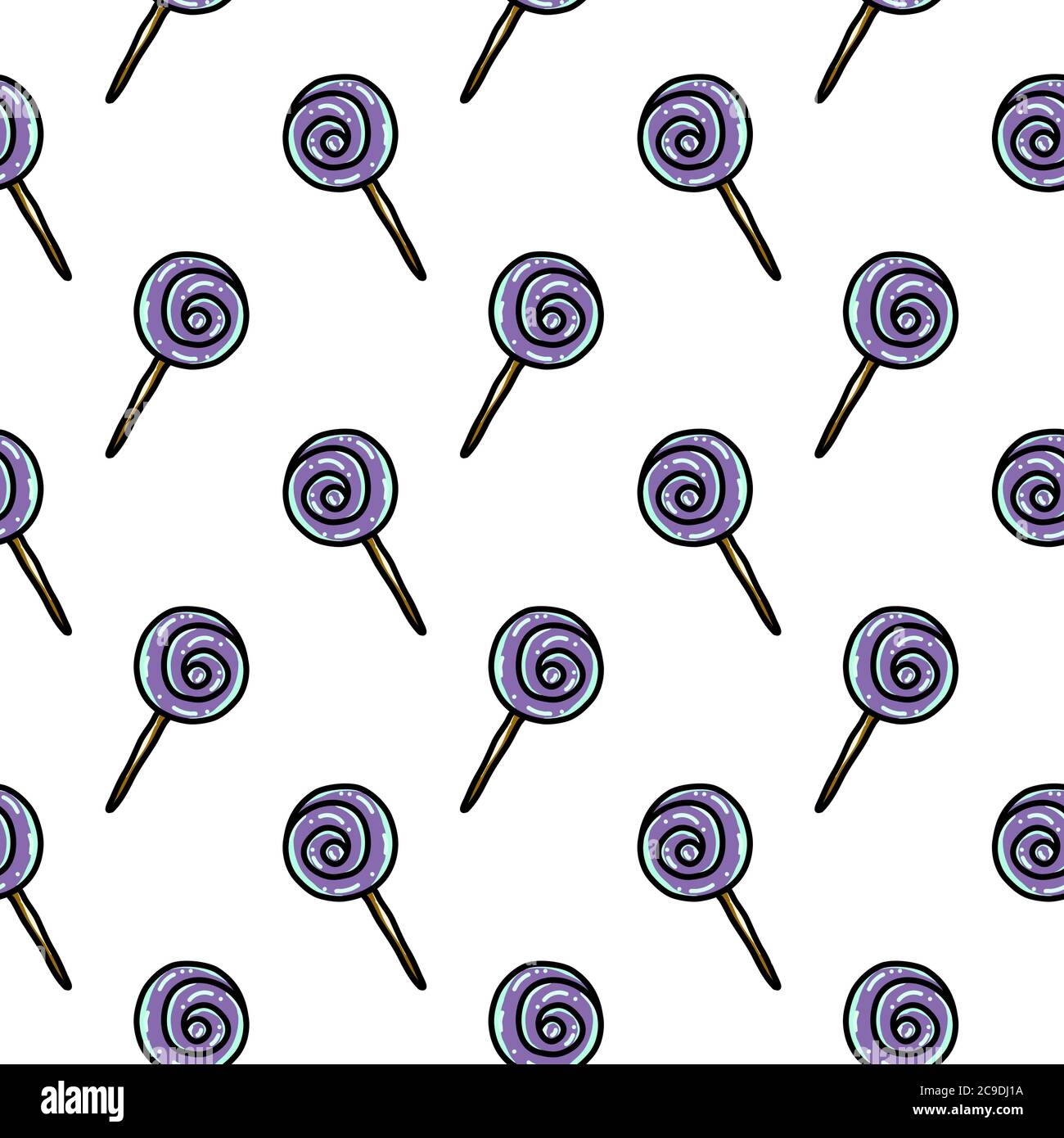 Tasty lollipop on pink Stock Vector Images - Alamy