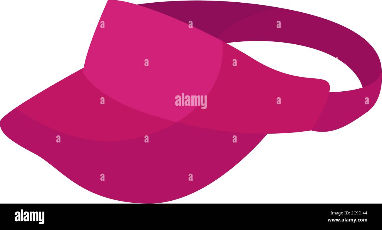 Purple visor, illustration, vector on white background Stock Vector ...