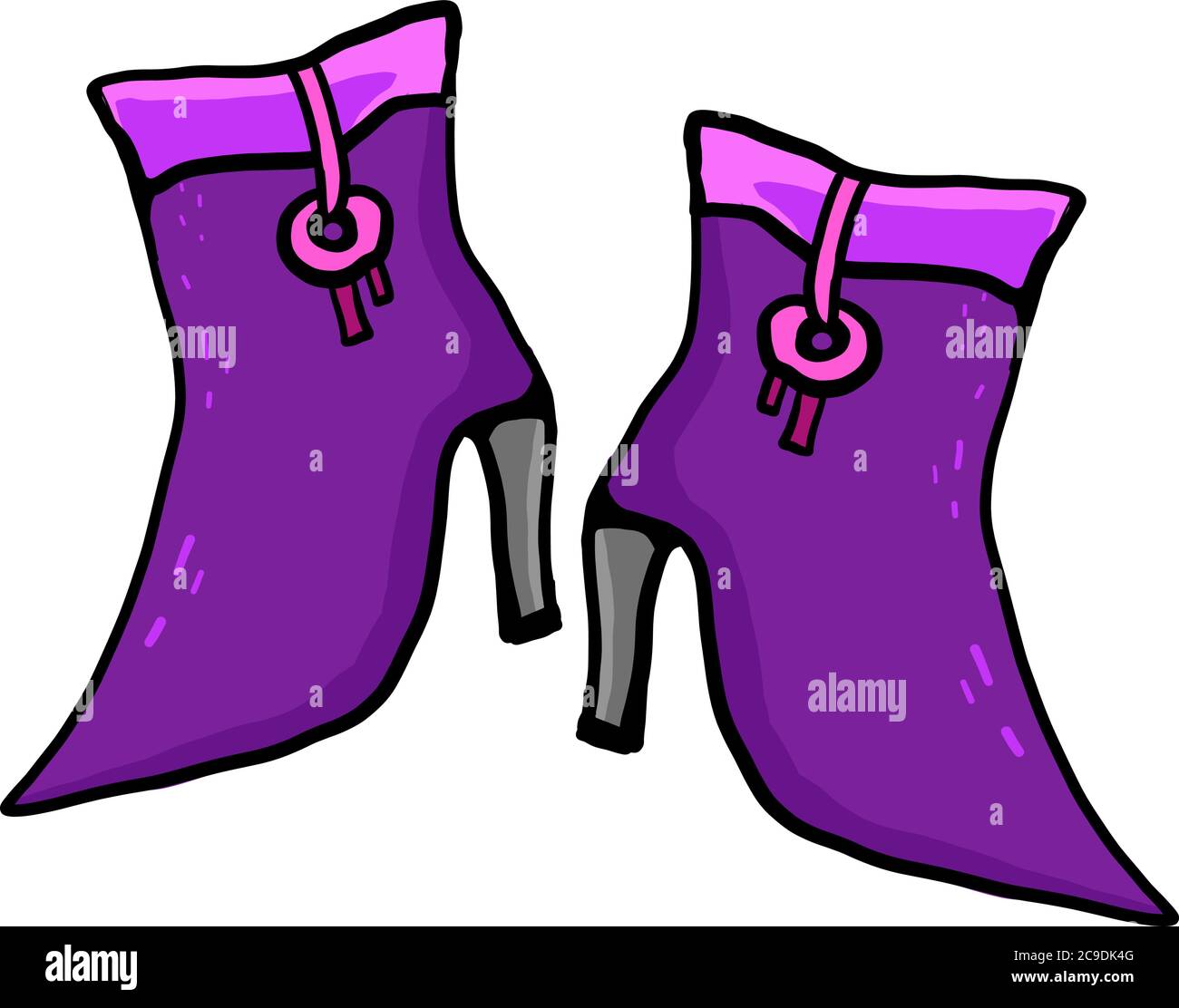 Elegant illustration violet color Cut Out Stock Images & Pictures - Alamy