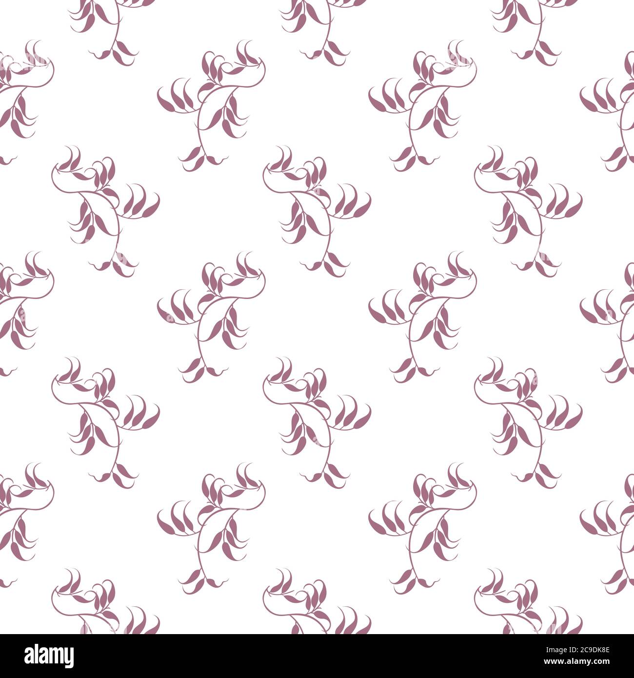 Vector flower seamless on Cut Out Stock Images & Pictures - Alamy