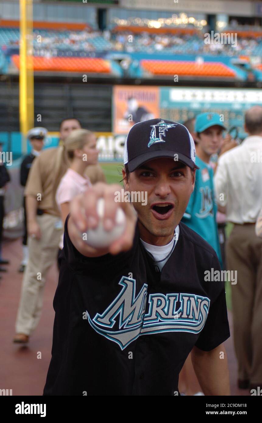 May 08, 2004 Super model Marcus Schenkenberg throws out first pitch at ...