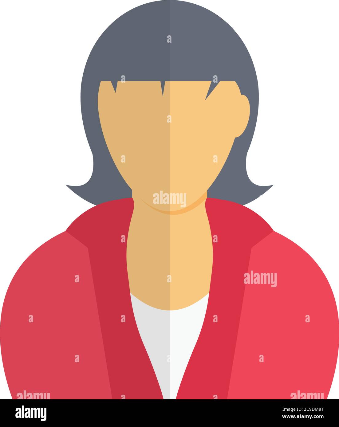 Portrait teenager female Stock Vector Images - Alamy