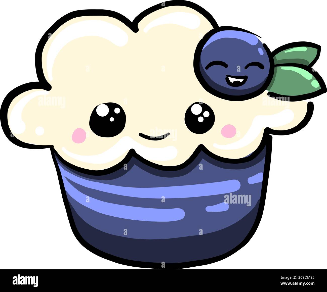 Delicious cute meal, illustration, vector on white background Stock ...