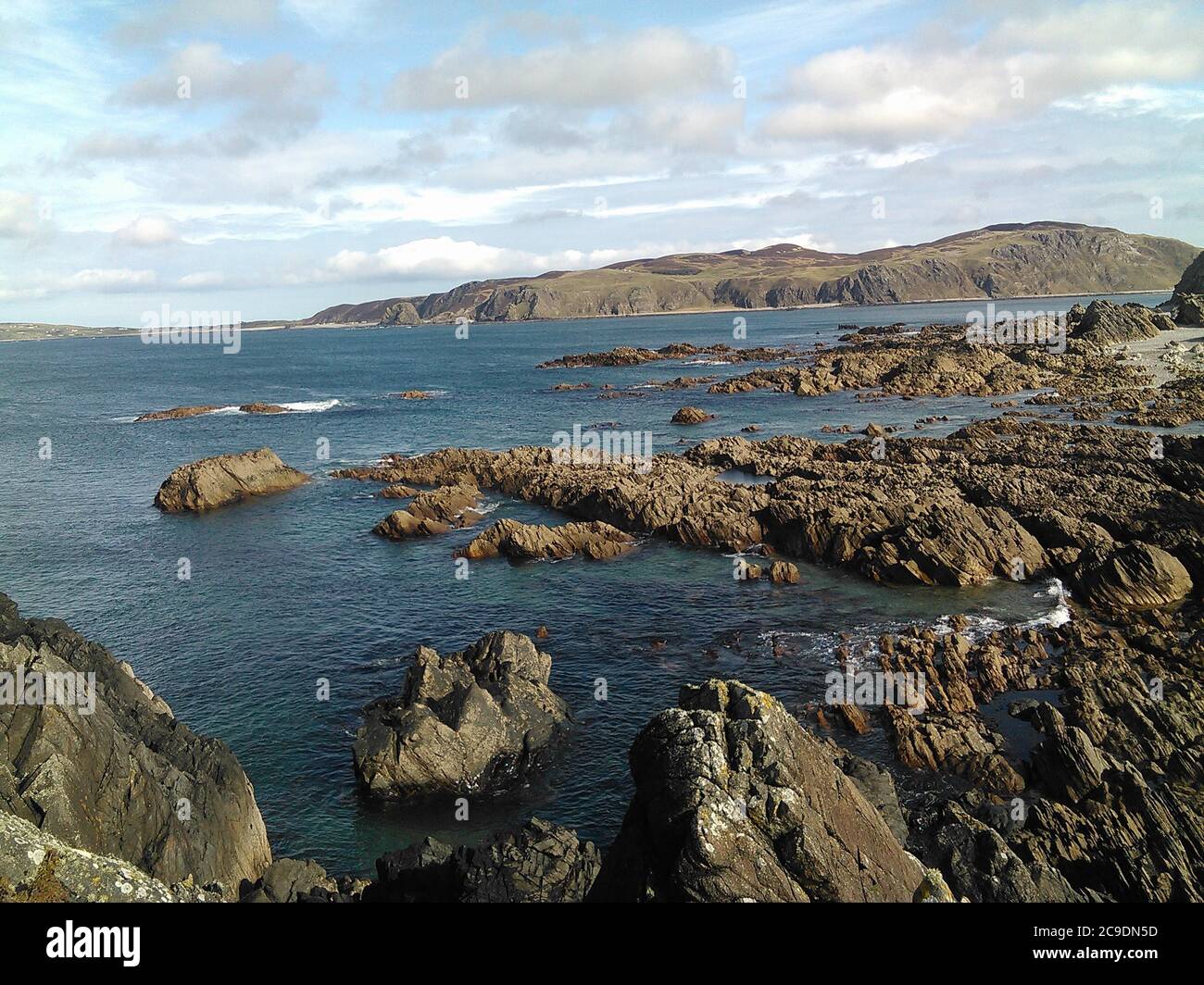 marine coastal landscape rocks and sea Ireland Stock Photo - Alamy