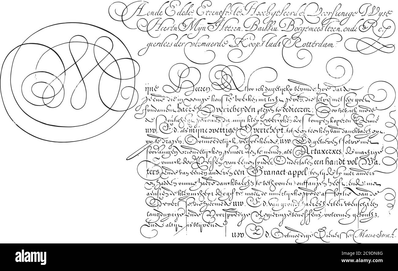 Rotterdam inscription Stock Vector Images - Alamy