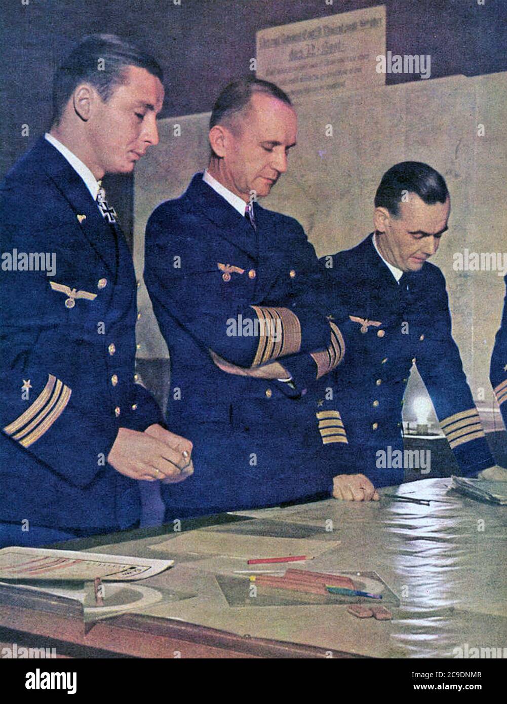 KARL DÖNITZ (1891-1980) German admiral, centre, about 1943 Stock Photo ...