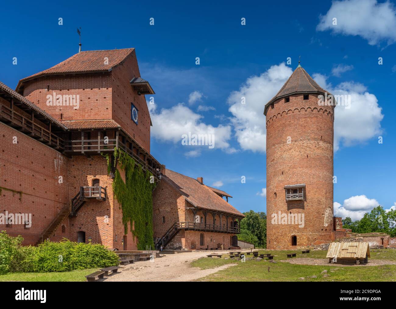 Turaida Castle, a medieval castle in Turaida, within the Gauja National ...