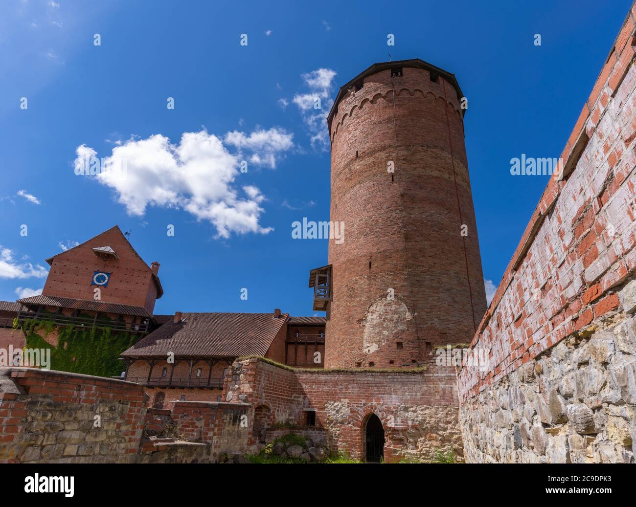 Turaida Castle, a medieval castle in Turaida, within the Gauja National ...