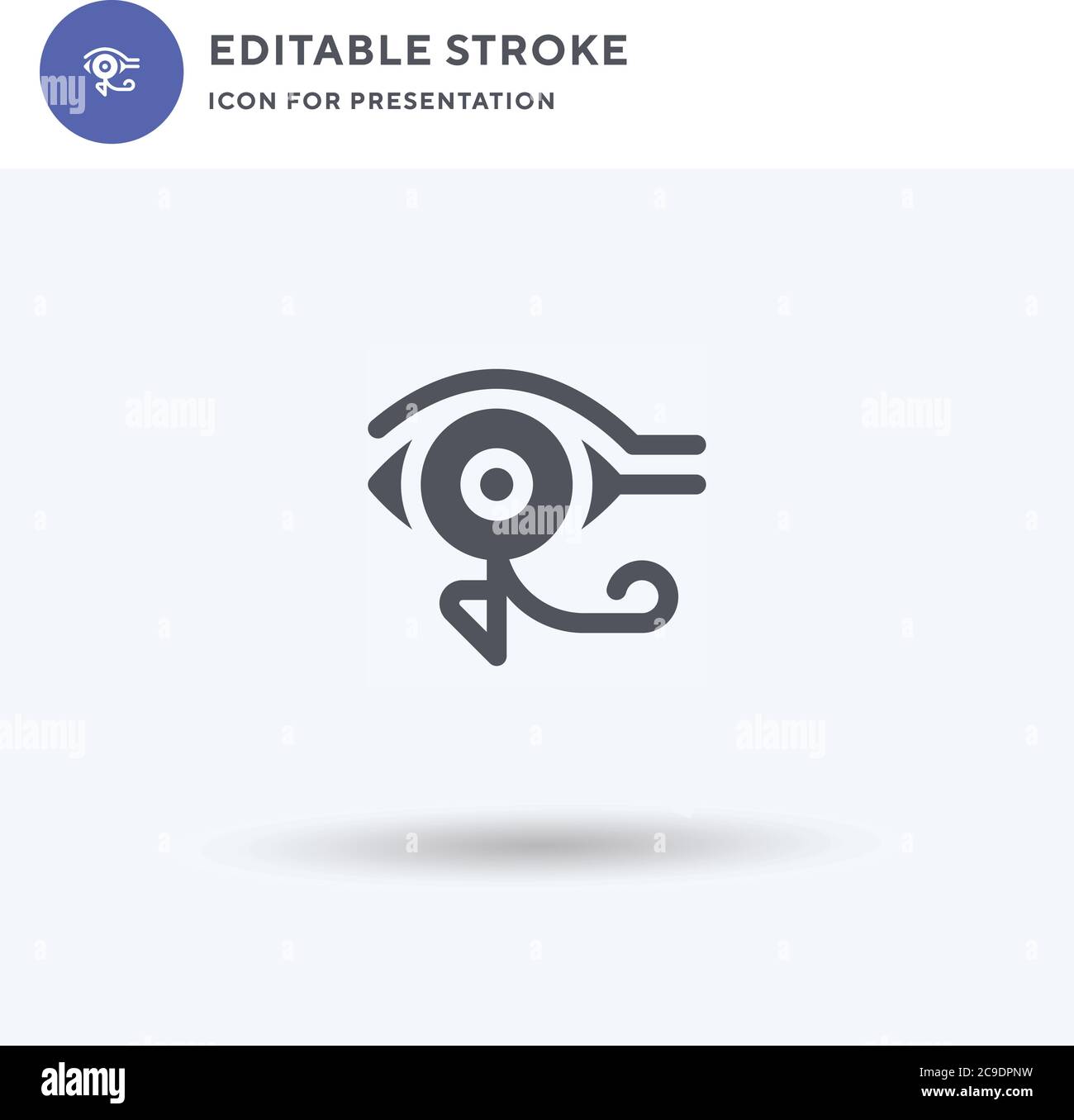 Eye Of Ra icon vector, filled flat sign, solid pictogram isolated on ...